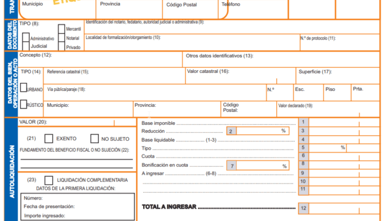 Rellenar modelo 600 GVA | Infomodelos.es 【2020】